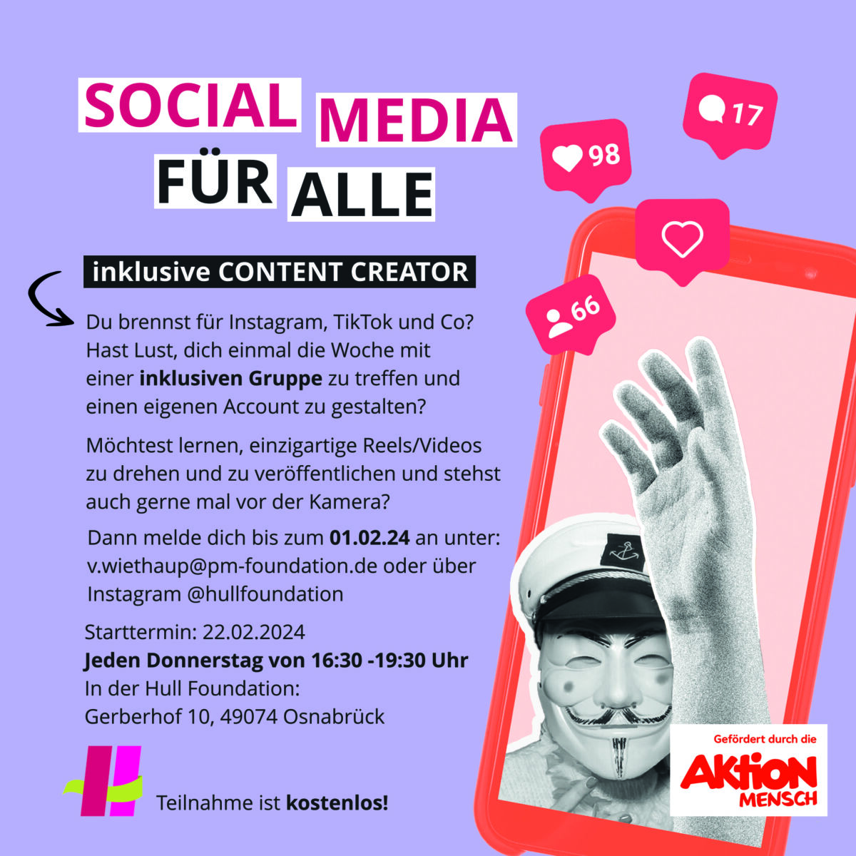 Neues Angebot – Social Media für Alle – Vision Inklusion